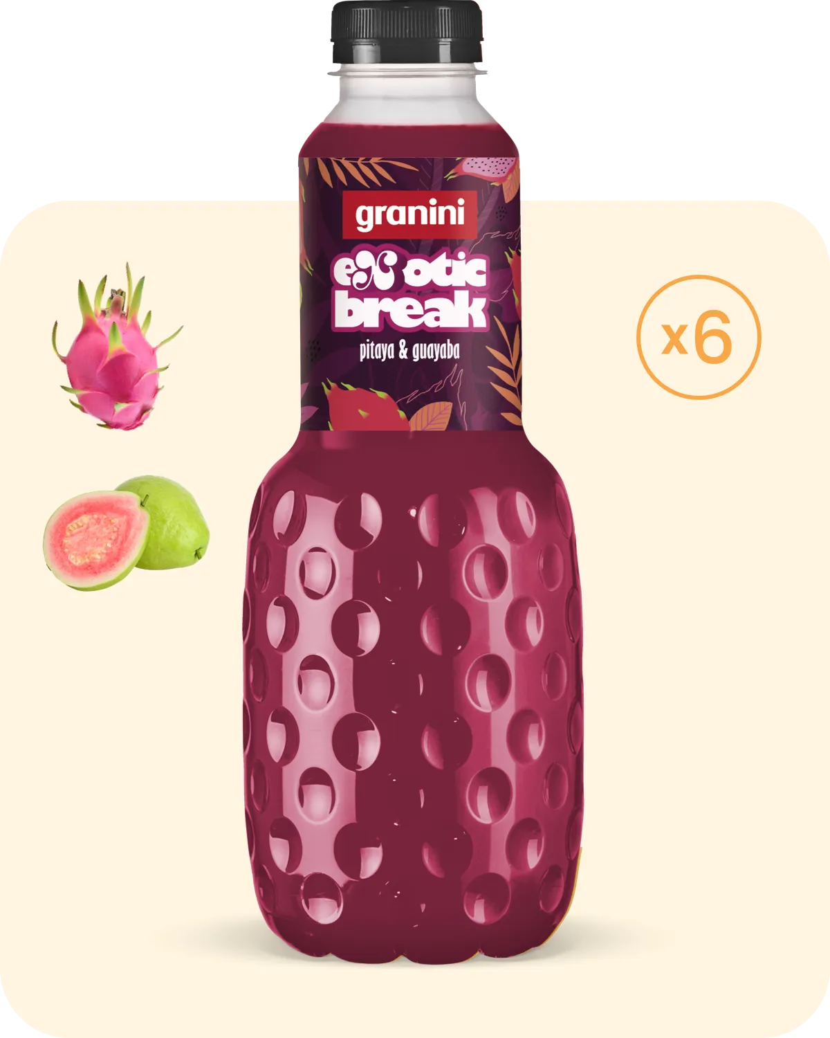 Pitaya y Guayaba - Exotic Break - Pack de 6 (6x1L) – granini